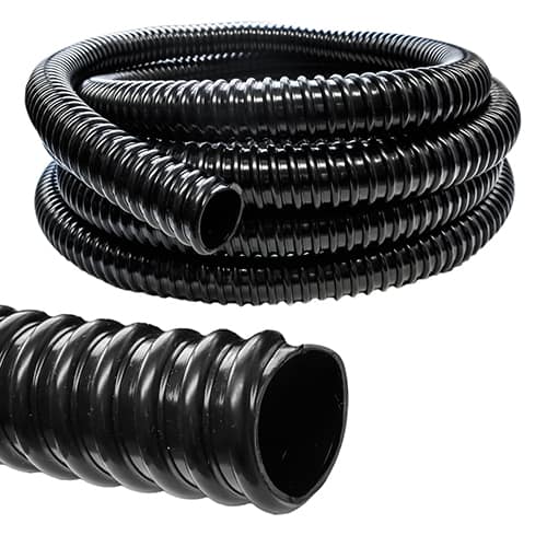 Flexible Black Ribbed Hose Per Mtr Coastal Koi Flexible Black Ribbed Hose Per Mtr Coastal Koi